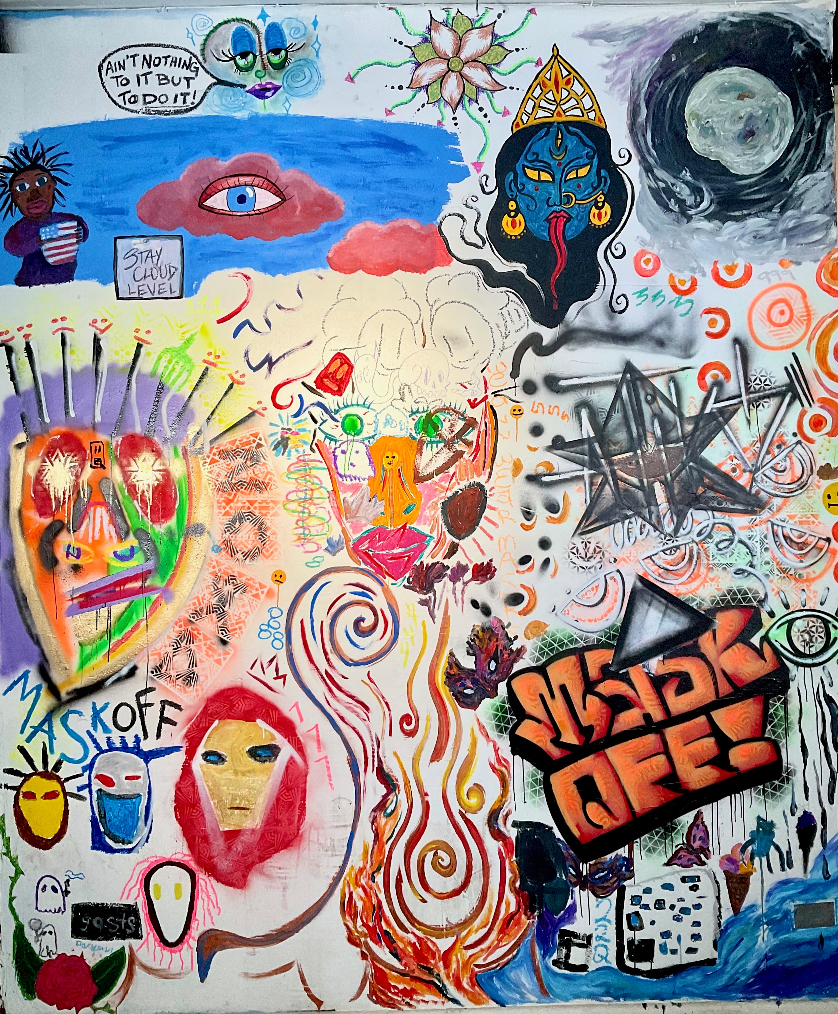 We Wear The Mask Mural Art Print – ZAH